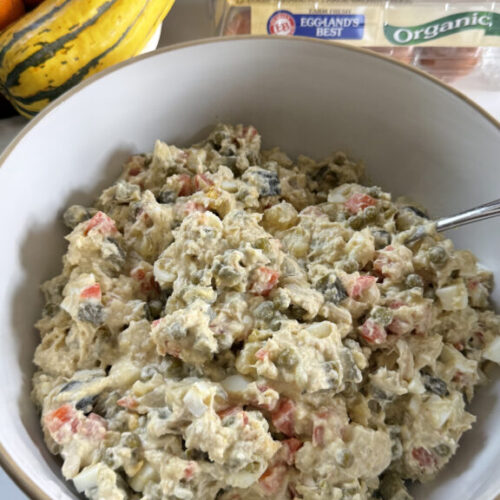 Olovieh Salad (Persian-Style Chicken & Egg Salad) - yours truly, Ani